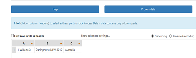 Geocoding Addresses with Batch Geocoder CSV2GEO